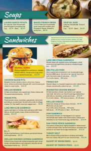 Menu - Lake Inn Lapeer